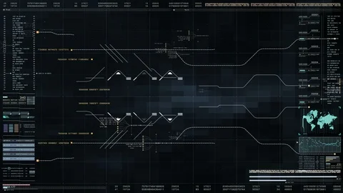 Hi Tech User Interface Head Up Display | Stock Video | Pond5