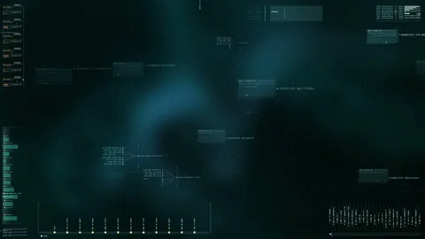 Hi Tech User Interface Head Up Display D... | Stock Video | Pond5