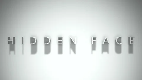 hidden face 3D title animation with shad... | Stock Video | Pond5