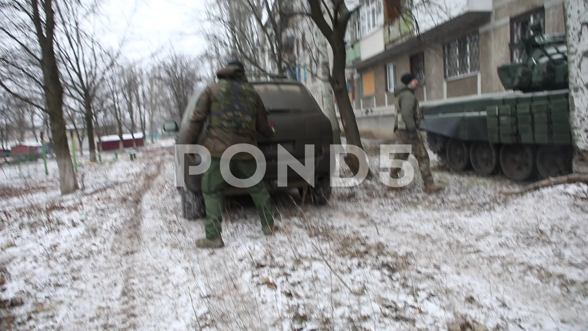 Cool Military Tank Behind