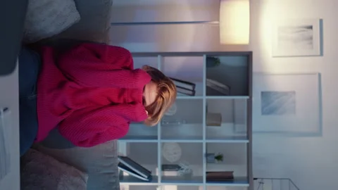 hiding woman silly situation meme expres... | Stock Video | Pond5