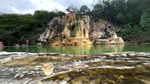 Hierve El Agua, San Lorenzo Albarradas, ... | Stock Video | Pond5
