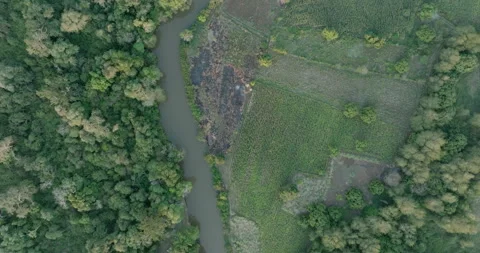 High aerial fly over view. Shocking defo... | Stock Video | Pond5