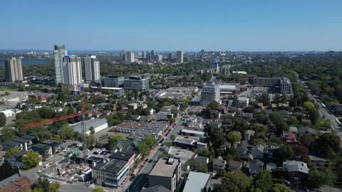 High Aerial Ottawa Suburbs With Skyline ... | Stock Video | Pond5