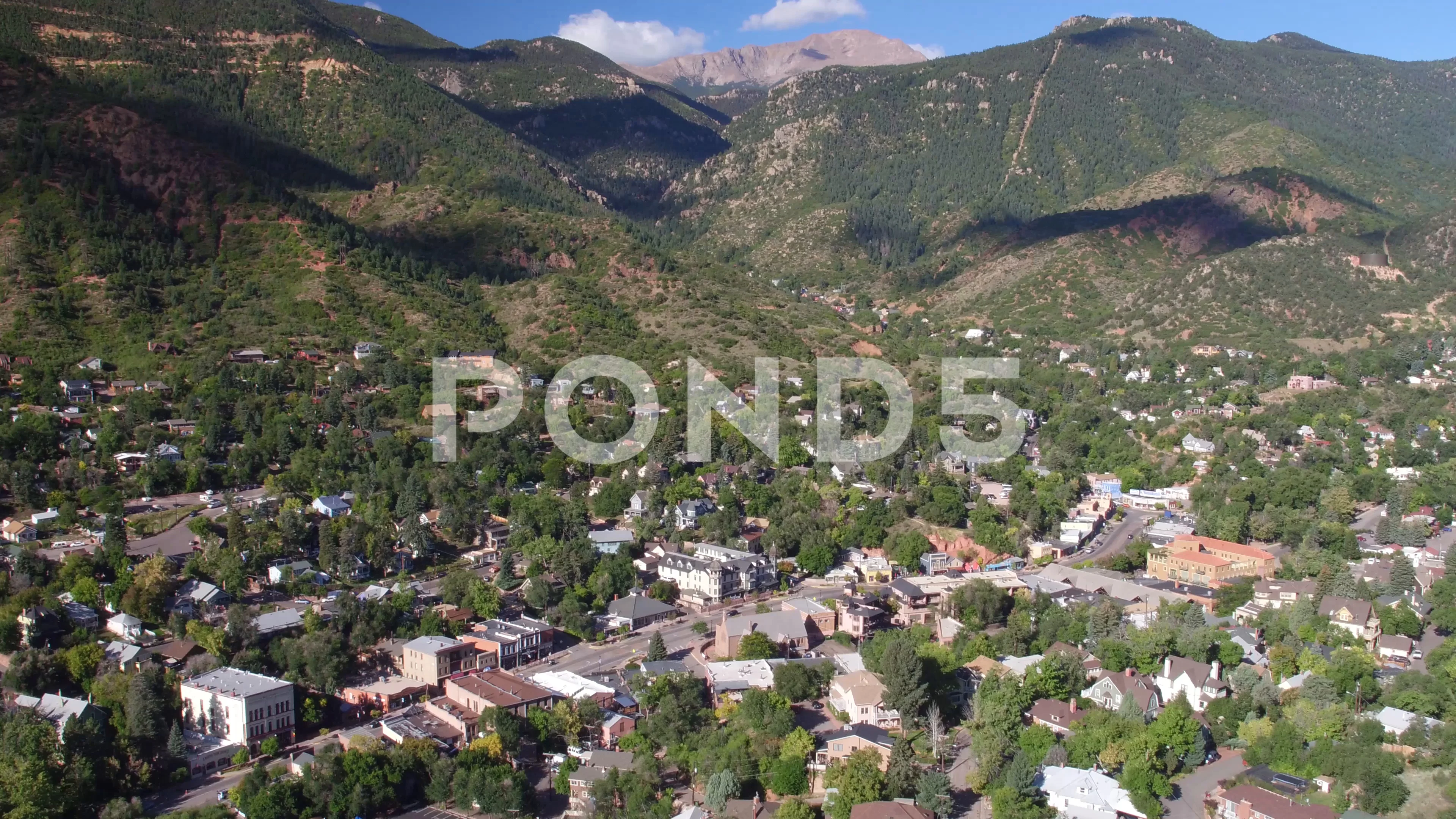 Manitou Springs Aerial View Manitou Springs, Colorado, Aerial View Of