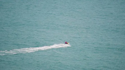 High angle shot of tourist enjoying jet ... | Stock Video | Pond5