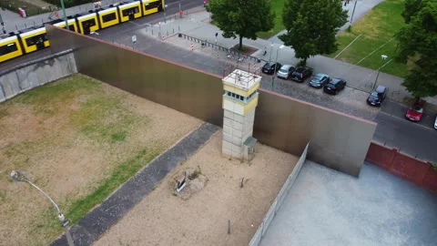 High angle view of historic border from ... | Stock Video | Pond5