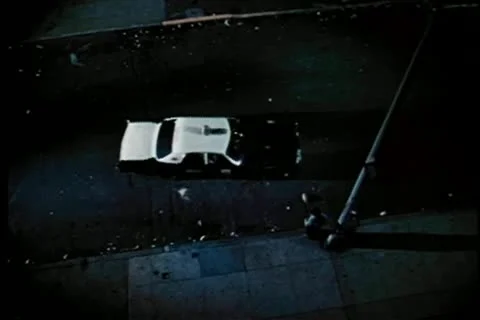 high angle view of police arriving at cr... | Stock Video | Pond5