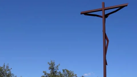 High Cross Statue in Basilica of the Mos... | Stock Video | Pond5