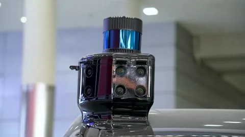 high definition Lidar and camera for sel... | Stock Video | Pond5
