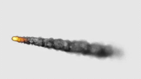 High-Detailed 4k Animated Meteor On Tran... | Stock Video | Pond5