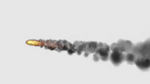 High-Detailed 4k Animated Meteor On Tran... | Stock Video | Pond5