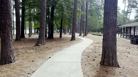 High Point City Lake Park, playground an... | Stock Video | Pond5