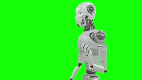 Green Screen Robot Stock Video Footage | Royalty Free Green Screen ...