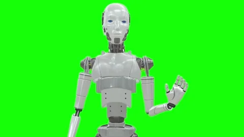 Green Screen Robot Stock Video Footage | Royalty Free Green Screen ...