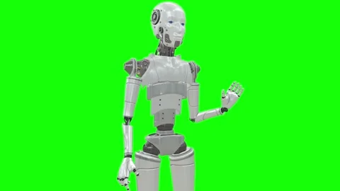 Green Screen Robot Stock Video Footage | Royalty Free Green Screen ...