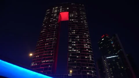 High Rise Dubai UAE Skyscraper building ... | Stock Video | Pond5