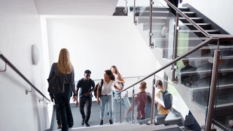 Stairs In School Stock Videos – Royalty-Free HD & 4K Videos | Pond5