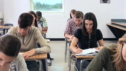 High school students leaving class | Stock Video | Pond5