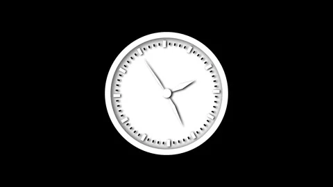 Clock Black Background Stock Videos – Royalty-Free HD & 4K Videos