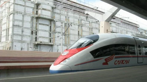 Train Sapsan Stock Videos – Royalty-Free HD & 4K Videos