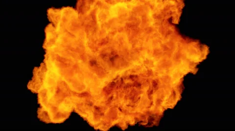 High Speed Fire ball explosion towards t... | Stock Video | Pond5