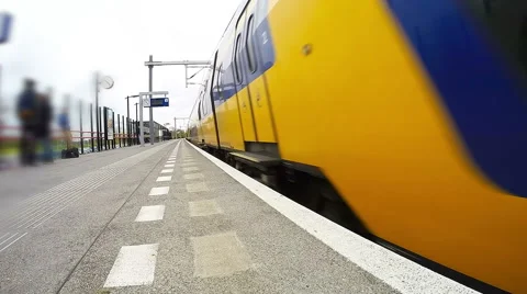 High Speed Train Running | Stock Video | Pond5