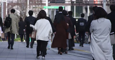 A high speed of walking office workers a... | Stock Video | Pond5