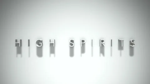 high spirits 3D title animation white te... | Stock Video | Pond5