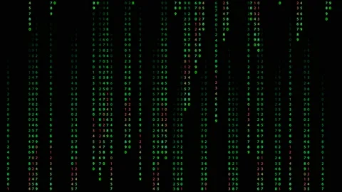 High tech digital matrix binary code fal... | Stock Video | Pond5