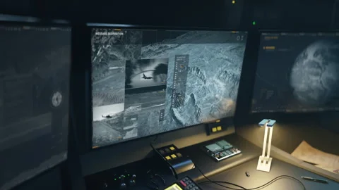 High Tech military phantom tracking syst... | Stock Video | Pond5