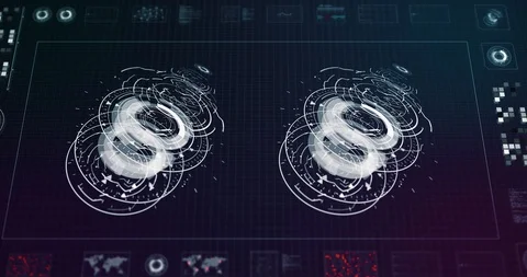 High tech screen background. 4K motion g... | Stock Video | Pond5