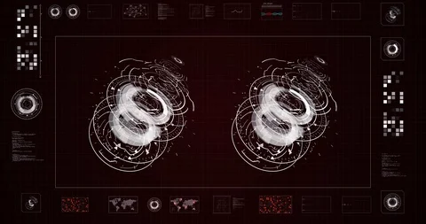 High tech screen background. 4K motion g... | Stock Video | Pond5