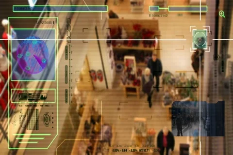 High Tech - Security Scan - Mall - peopl... | Stock Video | Pond5