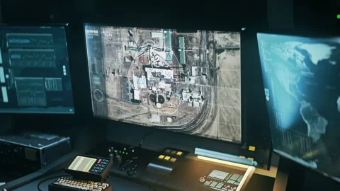 High tech spy system identifies the posi... | Stock Video | Pond5