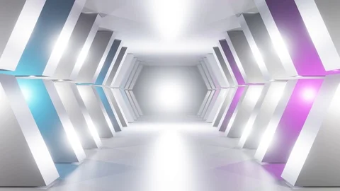 High Tech Tunnel Loop Background 4K. Fly... | Stock Video | Pond5