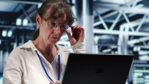 High tech workplace with AI servers | Stock Video | Pond5