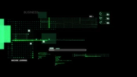 High technology loop animation in theme ... | Stock Video | Pond5