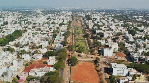 High-tension Double Road near the park a... | Stock Video | Pond5
