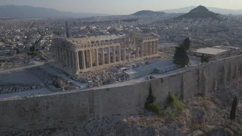 higher day flying clockwise around Parth... | Stock Video | Pond5