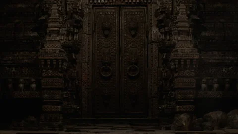 Highly detailed of the secret temple is ... | Stock Video | Pond5