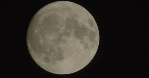 Highly detailed surface of full moon 4K ... | Stock Video | Pond5