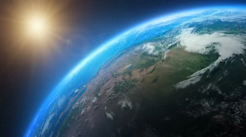 Highly realistic spinning Earth. Loopabl... | Stock Video | Pond5