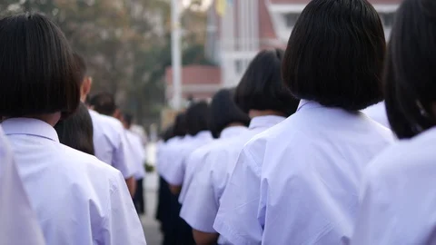 Students In Line Stock Footage ~ Royalty Free Stock Videos | Pond5