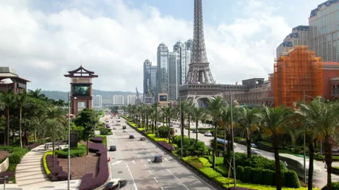 Highway of Macau Istmo New Urban Zone in... | Stock Video | Pond5