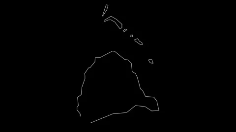 Hihifo district map of Wallis and Futuna... | Stock Video | Pond5