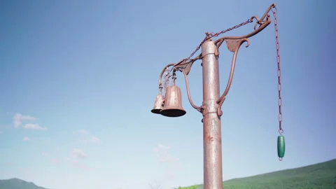 hill bell with blue sky in background | Stock Video | Pond5