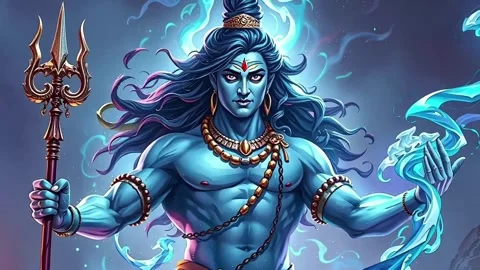 Hindu god Shiva, Colorful indian hindu G... | Stock Video | Pond5
