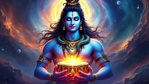 Hindu god Shiva, Colorful indian hindu G... | Stock Video | Pond5