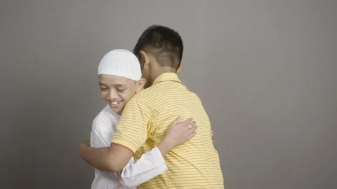 Muslim Hugging Stock Footage ~ Royalty Free Stock Videos | Pond5